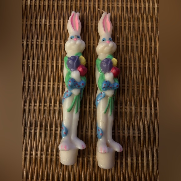 giftco.inc | Holiday | Vintage Set Of Two Easter Bunny Candles | Poshmark